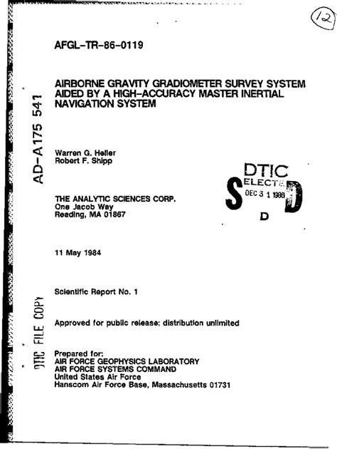 Fillable Online Gravity Gradiometry And Map Matching An Aid To Aircraft Fax Email Print