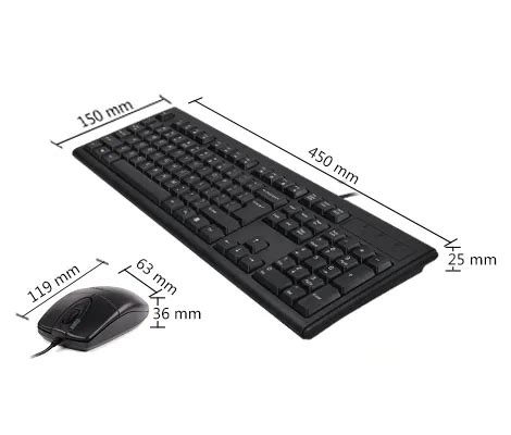 قیمت و خرید کیبورد و ماوس ای فورتک A TECH KM D