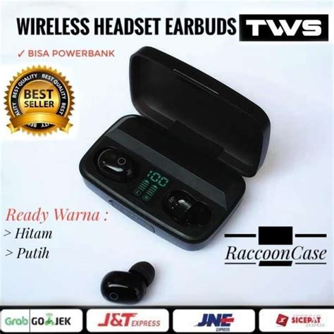 Jual TRUE WIRELESS EARBUDS TWS ORIGINAL HEADSET WIRELESS BLUETOOTH EARPHONE Di Seller