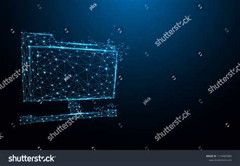 Shared Folder Form Lines Triangles Particle Stock Vector Royalty Free 1119487883 Shutterstock