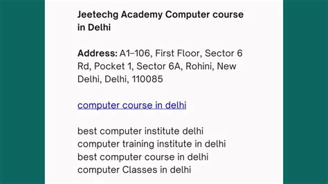 Ppt Best Computer Course In Delhi By Jeetech Academy Powerpoint Presentation Id13256689