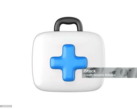 구급 상자 구급차 응급 상자 의료 지원 가방 의료 응급 개념 벡터 3d 아이콘 그림 0명에 대한 스톡 벡터 아트 및 기타 이미지 Istock