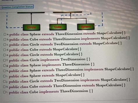 solved given class diagram below the correct java code that