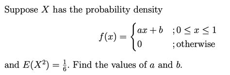 Solved Suppose X Has The Probability Chegg