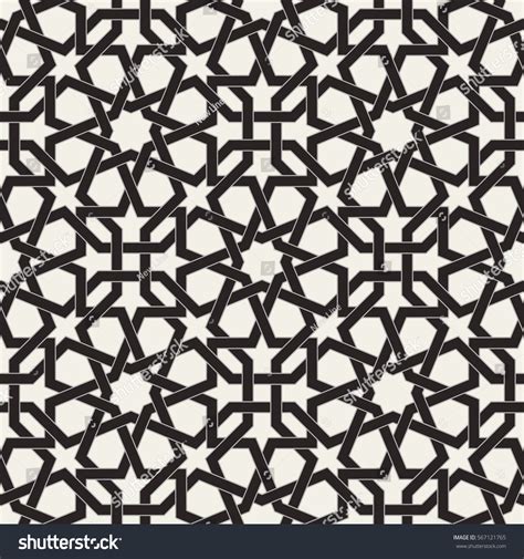 Seamless Pattern Intersecting Stripes Poly Lines Stock Vector Royalty Free 567121765