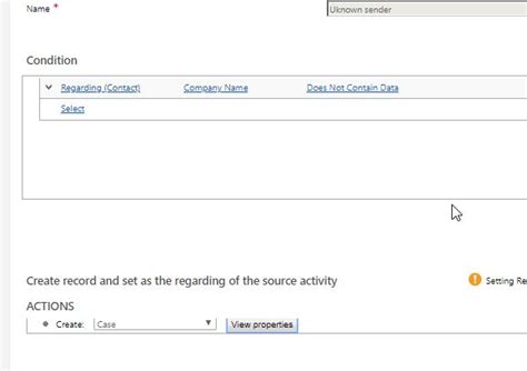 Dynamics 365 Create Case From Unknown Email Stack Overflow