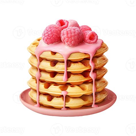 AI Generated Stack Of Pancakes With Raspberry AI Generated Image 37042420 PNG