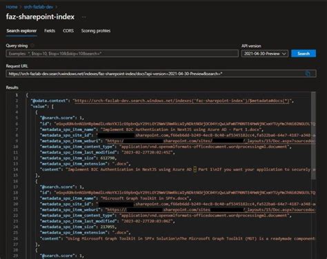 Azure Cognitive Search For Sharepoint Content Part 2 Sharepoint Pals