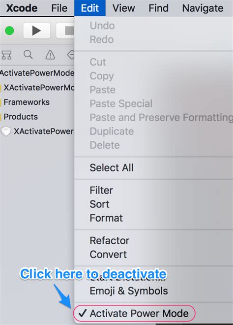 Github Qfish Xactivatepowermode An Xcode Plug In Makes Power Mode Happen In Your Xcode