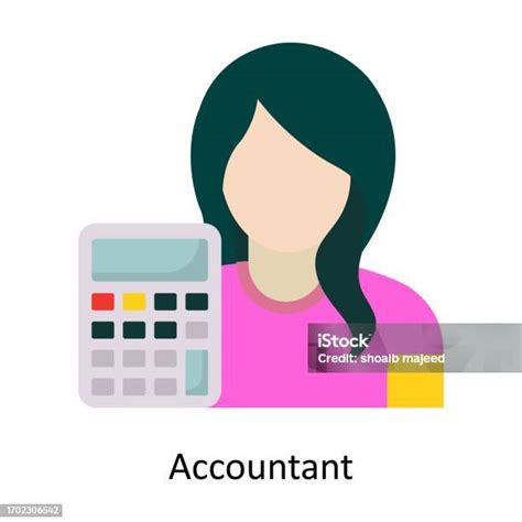 회계사 벡터 플랫 아이콘 디자인 그림입니다 흰색 배경에 기호 Eps 10 파일 금융에 대한 스톡 벡터 아트 및 기타 이미지 금융 긍정적인 감정 표현 기업가 Istock