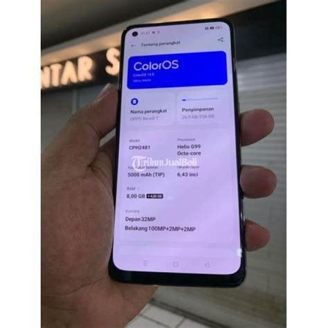 Hp Oppo Reno T Ram Gb Bekas Fullset Mulus Garansi Panjang Di Semarang Tribun Jualbeli