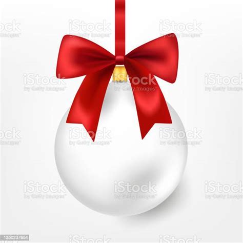 크리스마스 화이트 Bauble 메리 크리스마스와 새해 맞이마 카드 템플릿 0명에 대한 스톡 벡터 아트 및 기타 이미지 0명 12월 3차원 형태 Istock