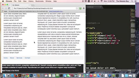 Bootstrap Complete Tutorial Course 19 Creating And Modifying Breadcrumbs Cool Tutorial Youtube