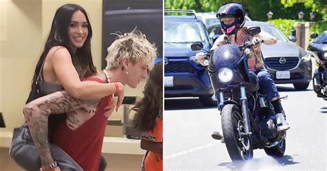 Megan Fox Rides On The Back Of Machine Gun Kellys Hog Weeks After Run