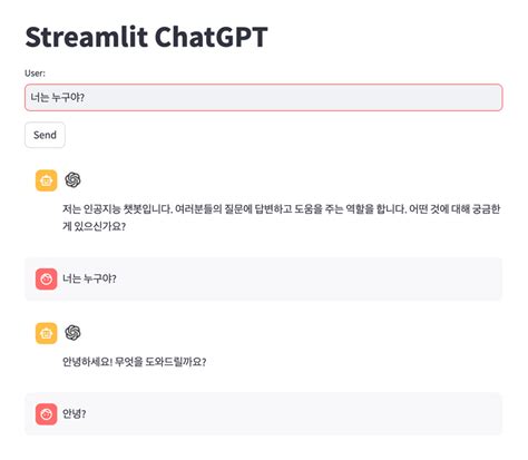 단 30줄로 Chatgpt 웹페이지 만들기 Streamlit Chatmessage