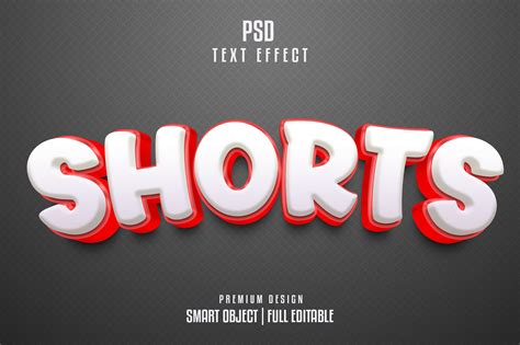 Shorts Text Effect Graphic By Himelgfx · Creative Fabrica