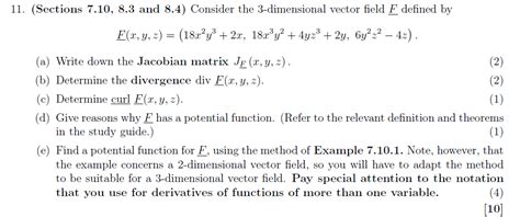 Solved 11 Sections 7 10 8 3 And 8 4 Consider The