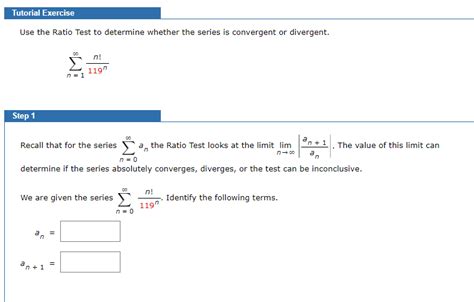 solved use the ratio test to determine whether the series is