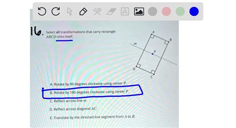 solved 16 select all transformations that carry rectangle abcd onto