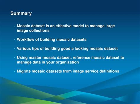 PPT Managing Imagery And Raster Data Using Mosaic Datasets PowerPoint