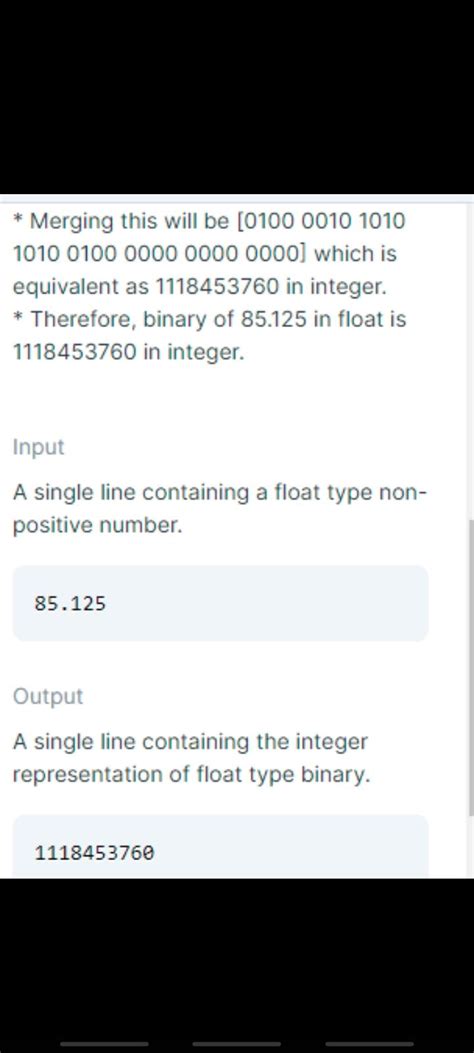 Solved 3 Float As Integer By Jemar Jude 1 Maranga Represent Chegg Com
