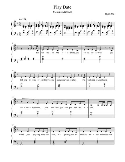 Melanie Martinez Play Date Sheet Music For Piano Download Free In