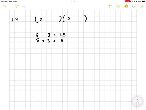 Factor Each Polynomial Expression If The Polynomial Cannot Be Factored