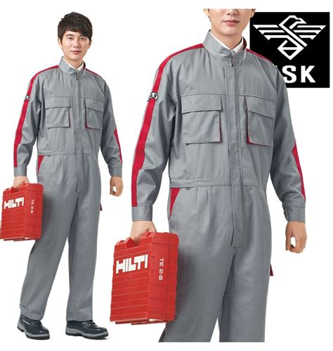 K 23 봄~가을 스즈끼 정비복 작업복 회색 M~4xl 일체형 우주복 근무복 스즈키복 유니폼 빅사이즈 남자 티몬