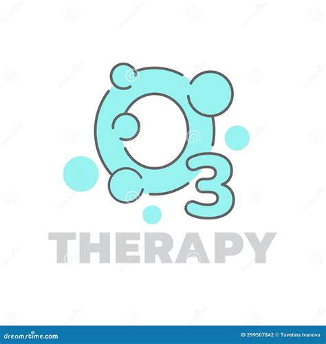 Ozone Therapy And Treatment Vector Logo Stock Illustration