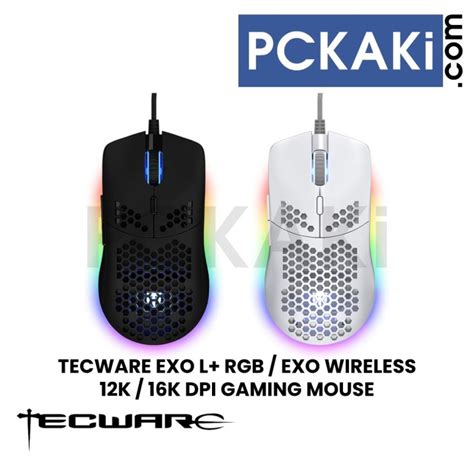 Tecware Exo L 12k Dpi Rgb Exo Wireless 16k Dpi Lightweight Gaming
