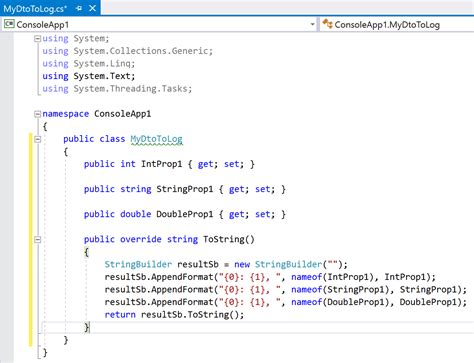 How To Use Roslyn Codefix To Add A Tostring Method Matt Dufeus Blog