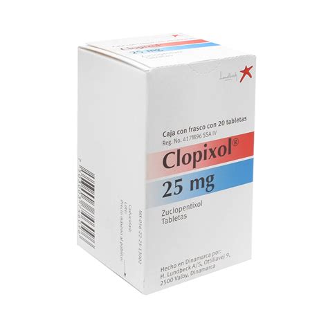 Clopixol 25 Mg 20 Tabletas Farmacia Coyoacán
