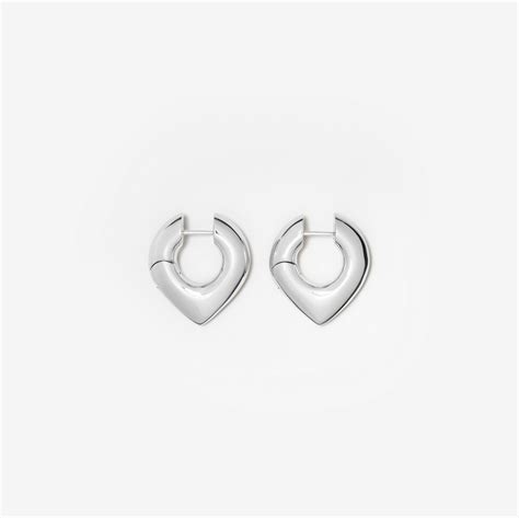 Thorn Hoop Earrings In Silver Women Burberry® Official