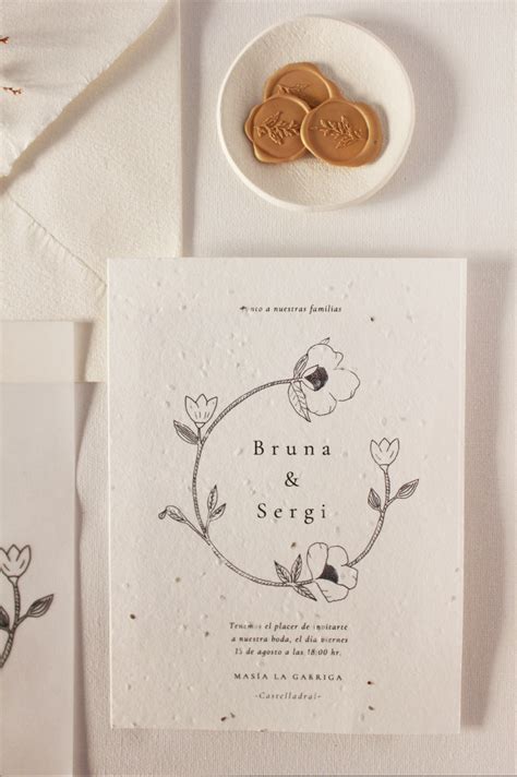 Invitaciones De Boda Sostenibles Y Minimalistas Para Novias Millennials — Samikay Fina