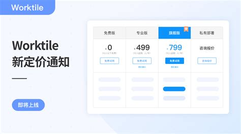Worktile 新定价通知