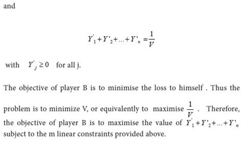 Linear Programming Technique Linear Programming Approach To Game Theory Study Material