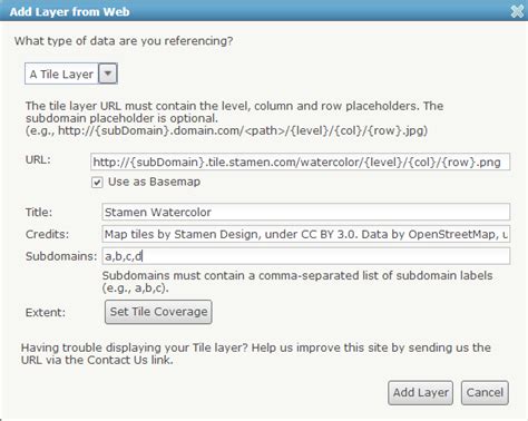 Using Stamen And MapBox Tilesets As Basemaps In ArcGIS