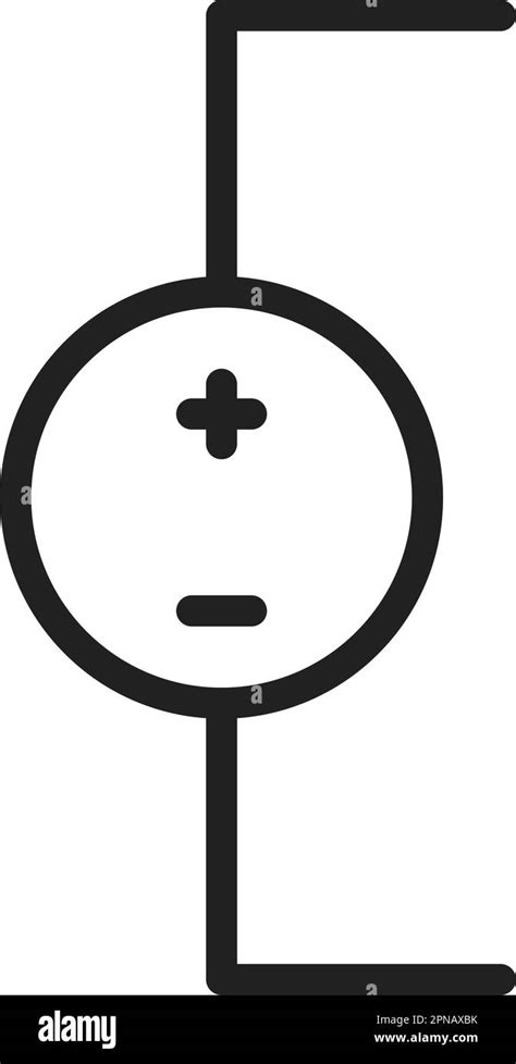 Dc Voltage Source Icon Vector Image Suitable For Mobile Apps Web Apps And Print Media Stock