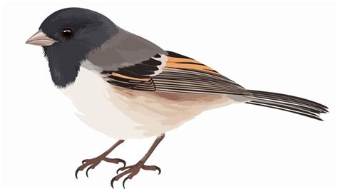 Junco Bird Clipart Isolated Vector Illustration Premium Ai Generated