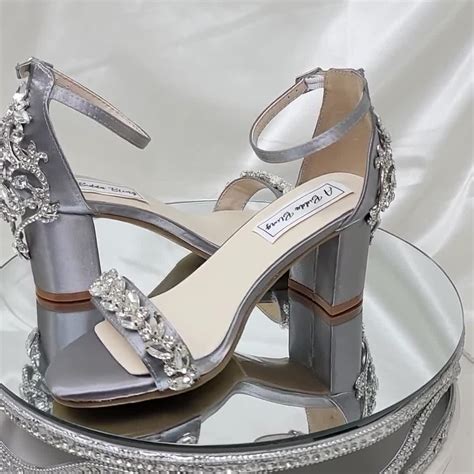 Silver High Heel Sandals Wedding