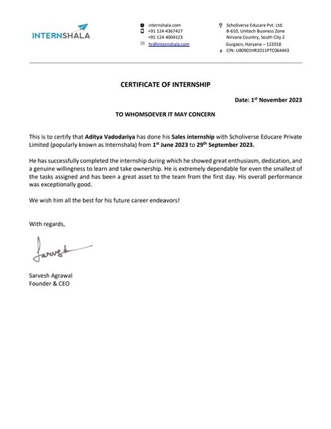 Aditya Vadodariya On Linkedin Connections Internship