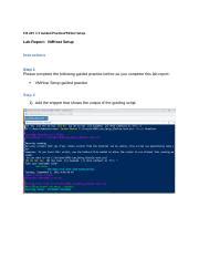 VMHost Setup Guided Practice And Lab Report Instructions Course Hero