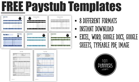 Pay Stub Excel Template