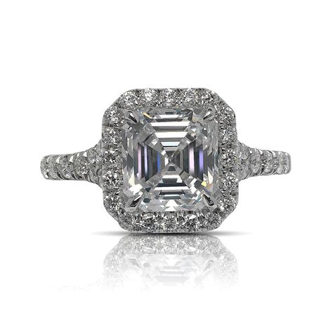 Asscher Cut Engagement Rings Collection Nekta New York Tagged 4 Carat