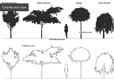 Trees And Plants Free CAD Blocks DWG Files Download Page