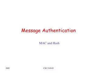 PPT Message Authentication And Hash Functions PowerPoint Presentation