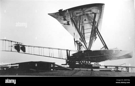 Zeppelin Lindau Rs Ii German Long Range Flying Boat Seen Here In Its Initial Form With Biplane