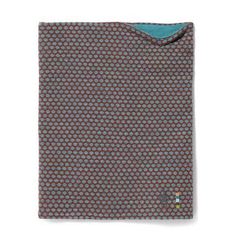 Smartwool 보온 메리노 울 양면 넥 게이터 남성 및 여성용 워머 피칸 브라운 도트 292347 티몬
