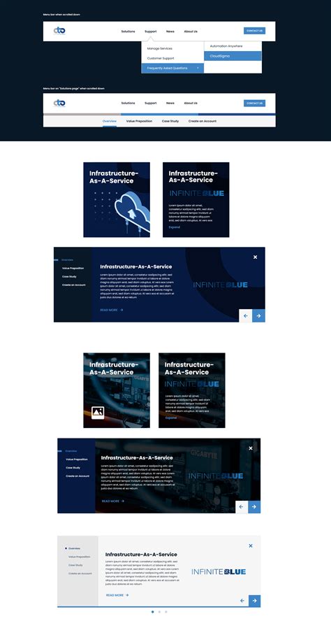 Menu Navigation UI UX Behance
