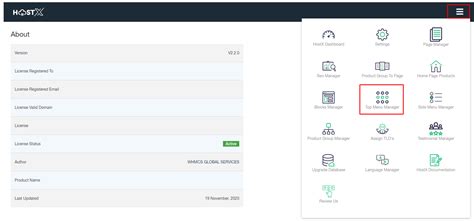 How To Add A Website Header Menu Items Knowledgebase Whmcs Global